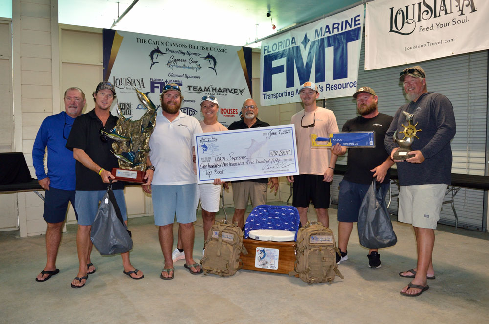 Team Supreme Sets Record at Cajun Canyons Billfish Classic - InTheBite